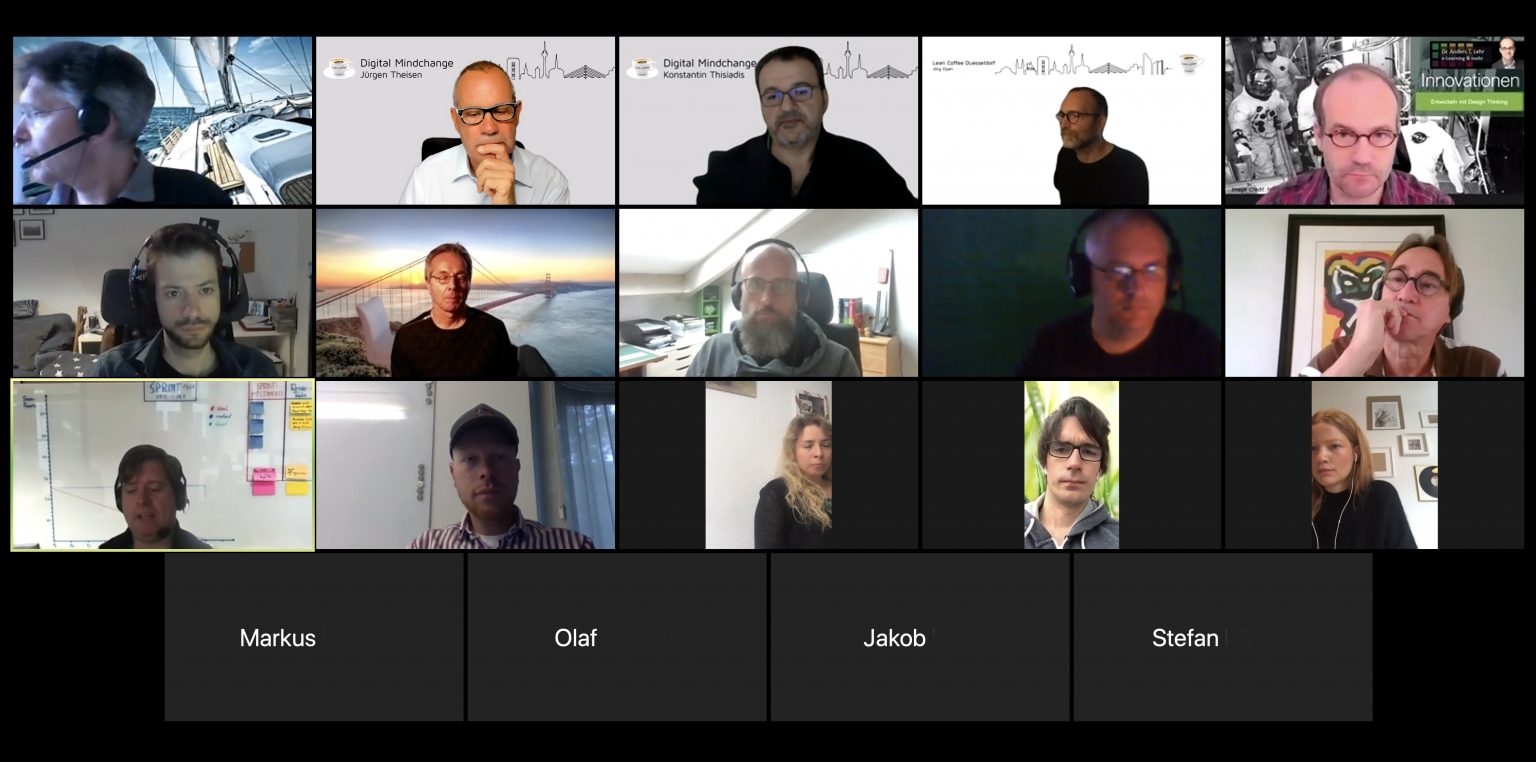 36. Lean Coffee Duesseldorf – online – 17.07.2020 – Digital Mindchange